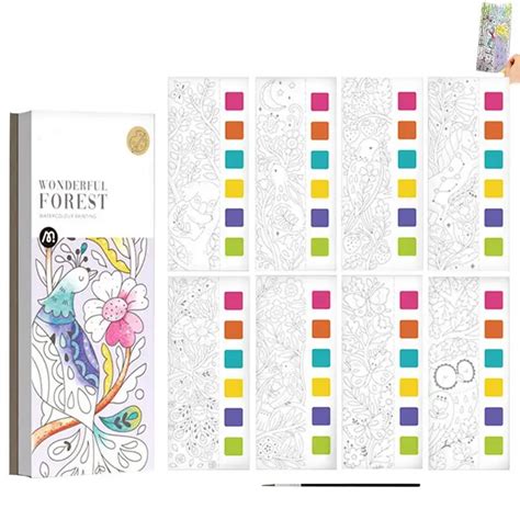 아동용 수채화 색칠하기 책 낙서 게임 낙서 색칠하기 책 초강력 포켓 회화 용품