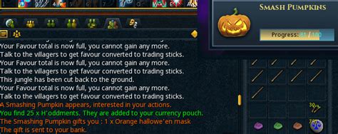 Orange Hween Mask 81 Smashes On Ironman Rrunescape