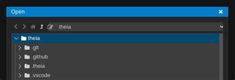 Dialog File Dialog Styling Is Off Issue 9781 Eclipse Theia Theia