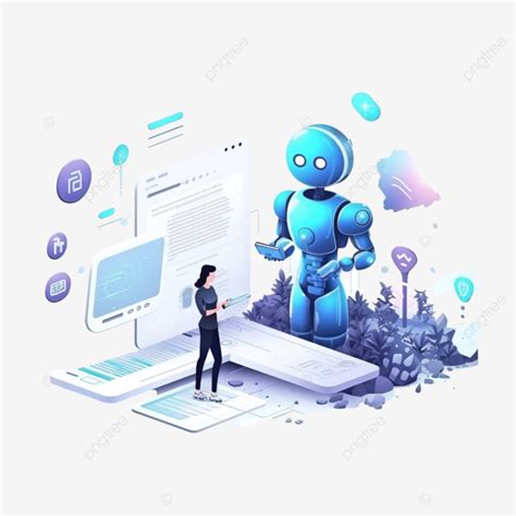 Ai Chatbot 개념 그림 일체 포함 플랫폼 기술 Png 일러스트 및 이미지 에 대한 무료 다운로드 Pngtree
