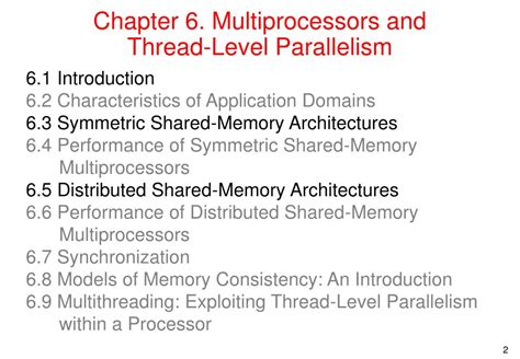 Ppt Chapter 6 Multiprocessors And Thread Level Parallelism Powerpoint