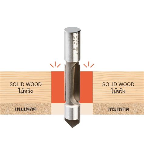ดอกเร้าเตอร์ ทริมเมอร์ Wpw Panel Pilot Bits Double Flute ดอกเจาะกัดตรง คาร์ไบด์ 2 ฟัน เริ่มต้น