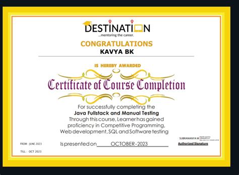Kavya B K On Linkedin Im Happy To Share That I Have Obtained A New