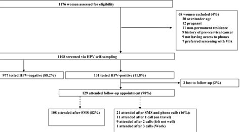 Research Flow Chart HPV Human Papillomavirus SMS Short Message Download Scientific Diagram