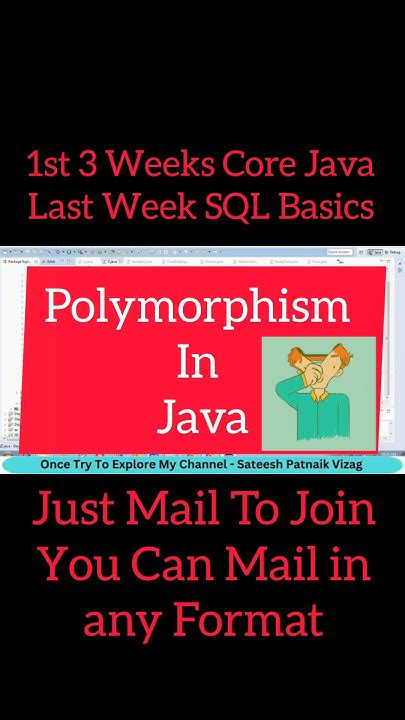Core Java Free Class Polymorphism Method Overloading Free Core