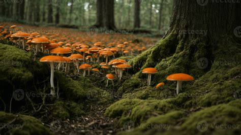 AI Generated Detail The Symbiotic Relationship Between Fungi And Tree Roots Delving Into The