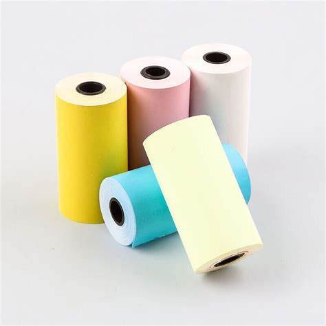 컬러 감열지 롤 5730mm 사진 용지 투명 인쇄 Peripage A6 A8 Paperang P1 미니 포켓 사진 프린터