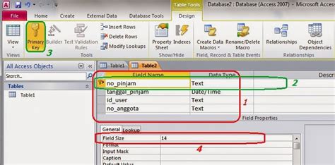 Cara Membuat Tabel Di Microsoft Access Dengan Sintak Table Design Dekatilmu