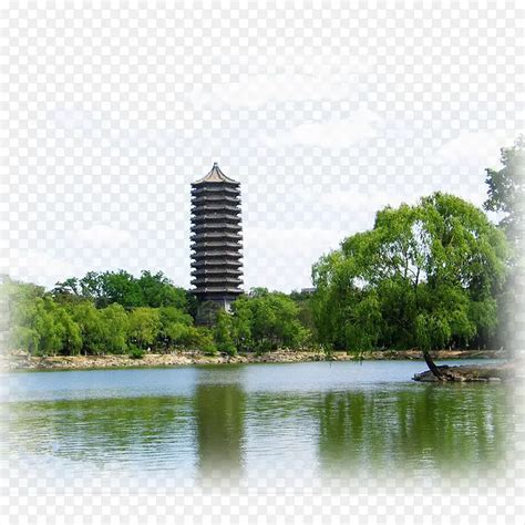 北大未名湖博雅塔png图片素材下载图片编号9035664 Png素材网