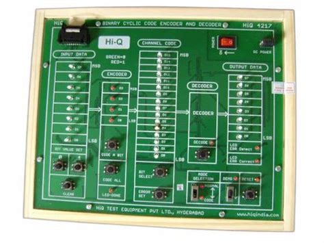 Binary Cyclic Code Encoder And Decoder Kit Hiq 4217 At ₹ 8400piece