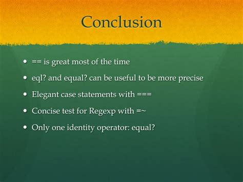 equality in ruby ppt