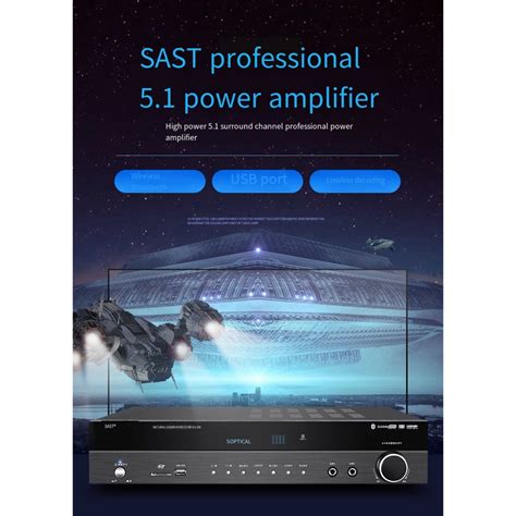 SAST Xianke SU 190 Power Amplifier 5 1 Home High Power New Bluetooth