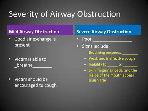 Airway Obstruction Students Ppt