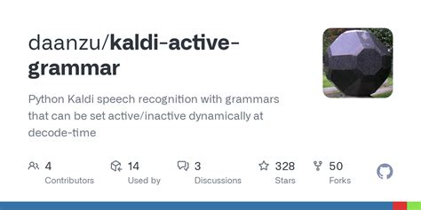 Github Daanzukaldi Active Grammar Python Kaldi Speech Recognition With Grammars That Can Be