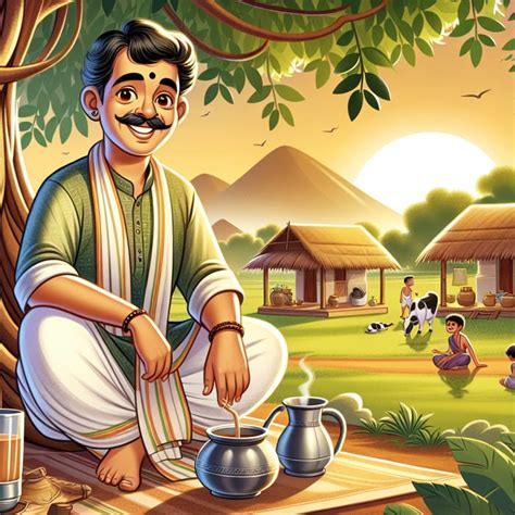 Prasanth Authentic Indian Garb In Rural Setting Ai Art Generator