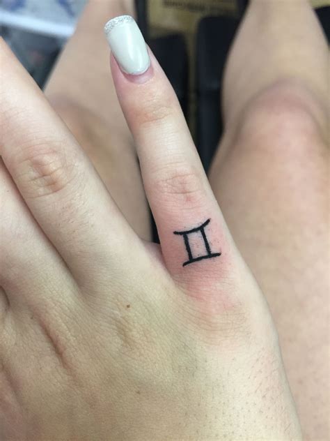 Gemini Sign Symbol Tattoo Done By Bill Brown At Ink And Needle West