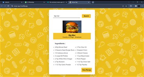 Building A Food Recipe App Using Javascript And Api Integration