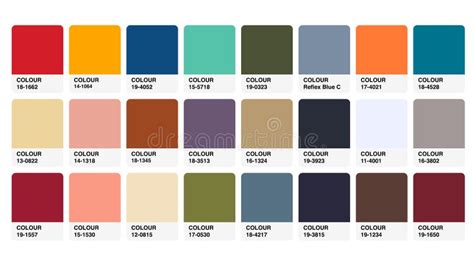 Colour Palette Catalog Samples Vector In Rgb Stock Vector Illustration Of Design Multicolor