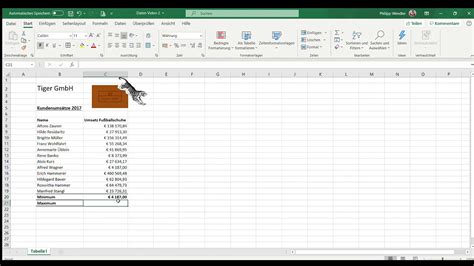 Excel Minimum Maximum Youtube