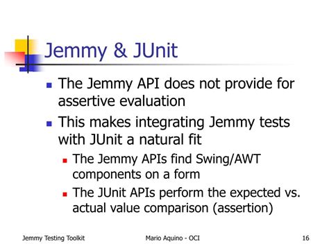 Ppt Jemmy Testing Toolkit Powerpoint Presentation Free Download Id