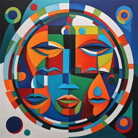 an abstract representation of unity and diversity through geometric