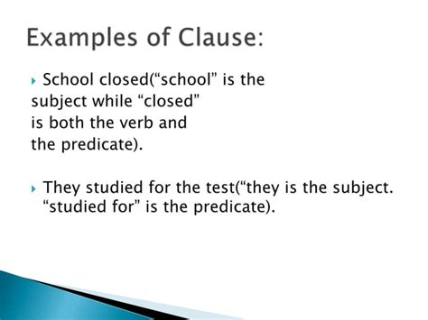 Phrase Clause And Predicate Ppt