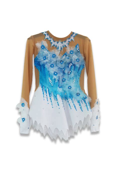 Трико за художествена гимнастика Синя принцеса Трика за художествена гимнастика