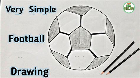 How To Draw Football Simple Football Drawing Drawing Youtube
