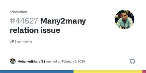 Many2many Relation Issue · Issue 44627 · Odooodoo · Github