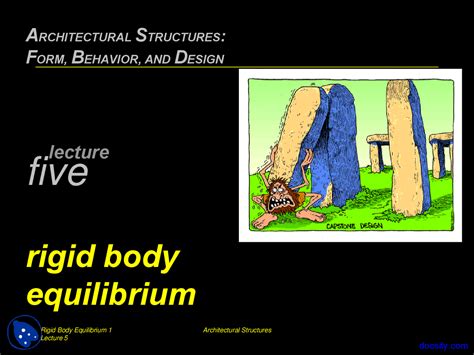 Rigid Body Equilibrium Architectural Structures Lecture Slides