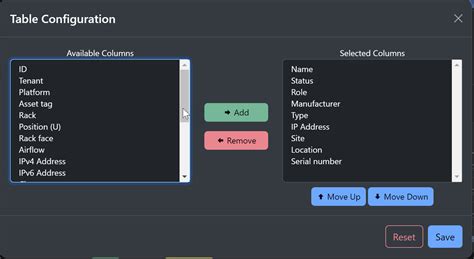 Missing Region Column On Devices Object Issue Netbox Community Netbox GitHub