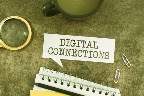 Text Caption Presenting Digital Connections Internet Concept Powerful