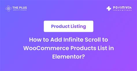 How To Add Infinite Scroll To Woocommerce Products List In Elementor