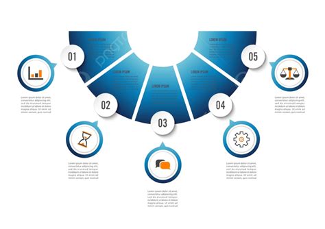 circle infographic template five option brochure template download on