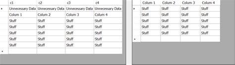C Delete DataTable Header Stack Overflow