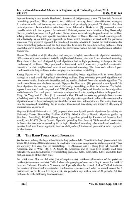 high school timetabling using tabu search and partial feasibility