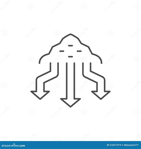 Sorting Line Icons Collection Categorization Organization