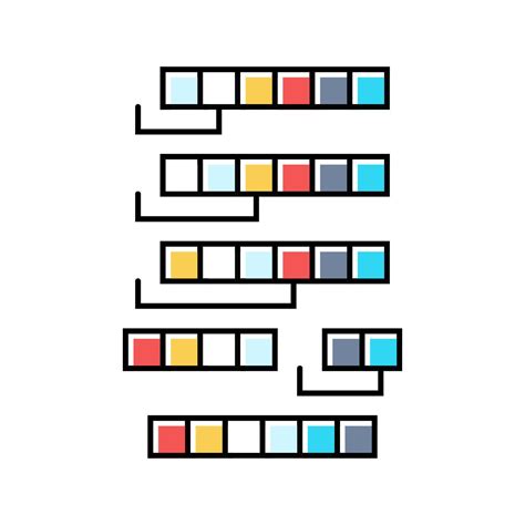 Insertion Sort Algorithm Color Icon Illustration 52843776 Vector Art At Vecteezy