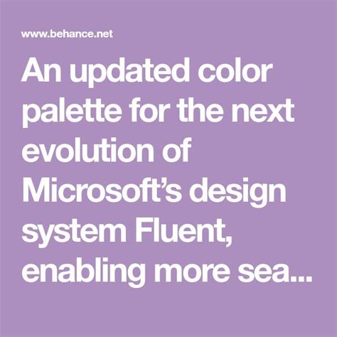 An Updated Color Palette For The Next Evolution Of Microsofts Design