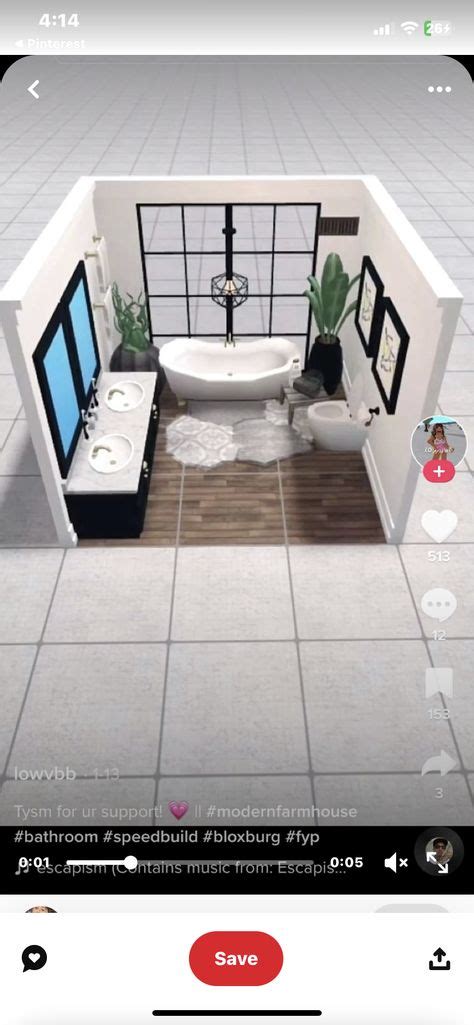 Aesthetic Bloxburg Bathroom Ideas