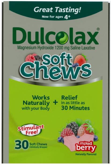 Dulcolax Soft Chews Mixed Berry Tablet Chewable Chattem Inc