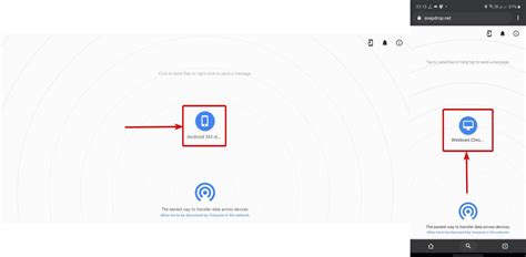 snapdrop service share files between pc or phones without installing