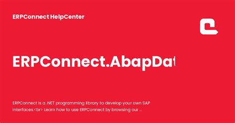 Erpconnect Abapdate Erpconnect Helpcenter