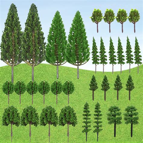 32pcs Model Trees Mixed Miniature Trees Model Tree Train Trees Desertcart India