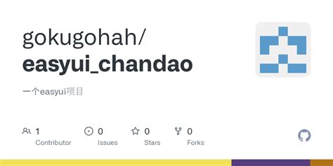 Github Gokugohah Easyui Chandao Easyui