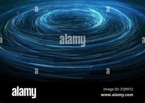 Concentric Circles Of Spinning Particles 4k Animation Of Abstract