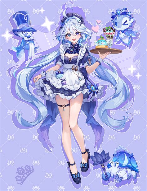 Furina Slime Surintendante Chevalmarin Gentilhomme Usher And Mademoiselle Crabaletta