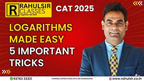 Logarithms Made Easy 5 Important Tricks Youtube