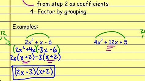 Factoring Trinomials Youtube