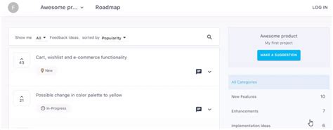 Idea Feedback Management System Crm Feedback And Feature Requests For Your Products Services
